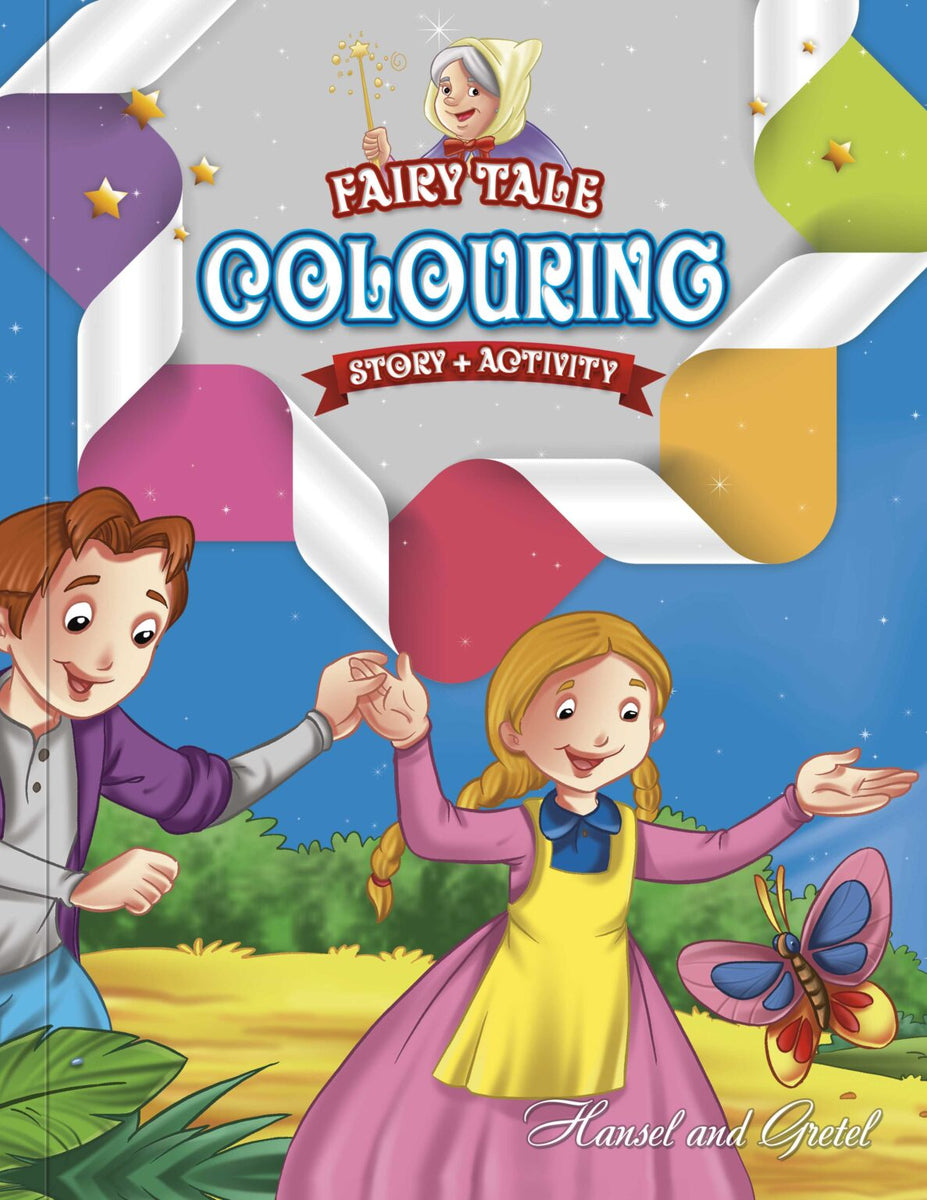 “Hansel & Gretel” Fairy Tale Colouring Book – Stationeria