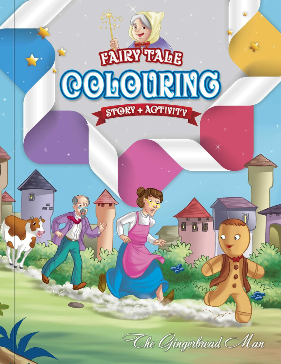 “The Gingerbread Man” Fairy Tale Colouring Book – Stationeria