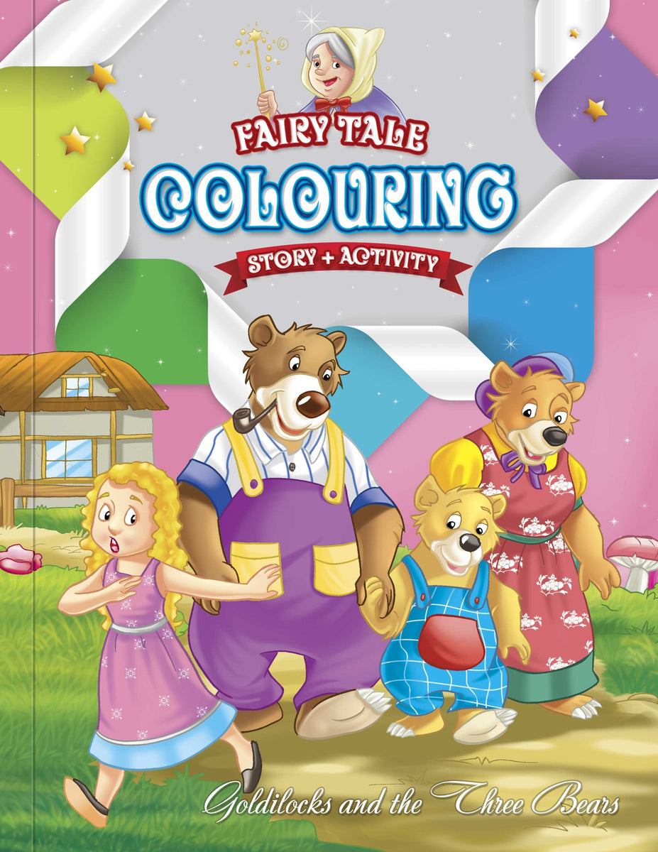 “Goldilocks” Fairy Tale Colouring Book – Stationeria
