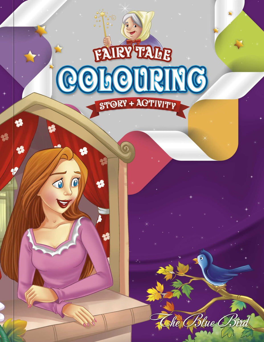 “The Blue Bird” Fairy Tale Colouring Book – Stationeria