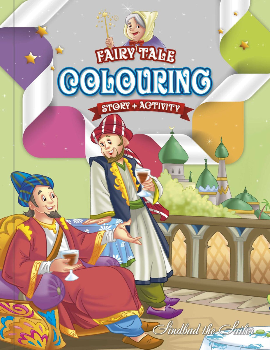 “Sindbad the Sailor” Fairy Tale Colouring Book – Stationeria