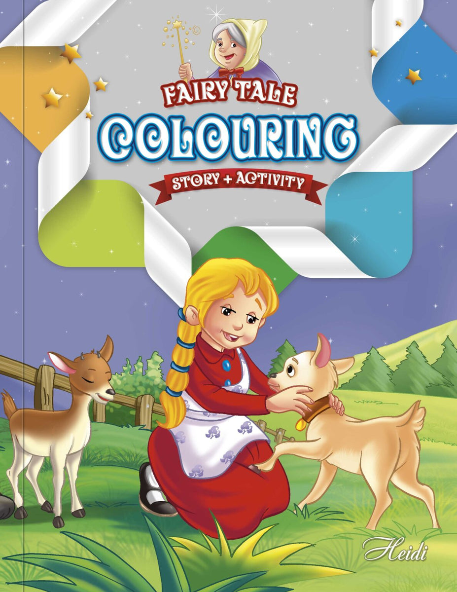 “Heidi” Fairy Tale Colouring Book – Stationeria