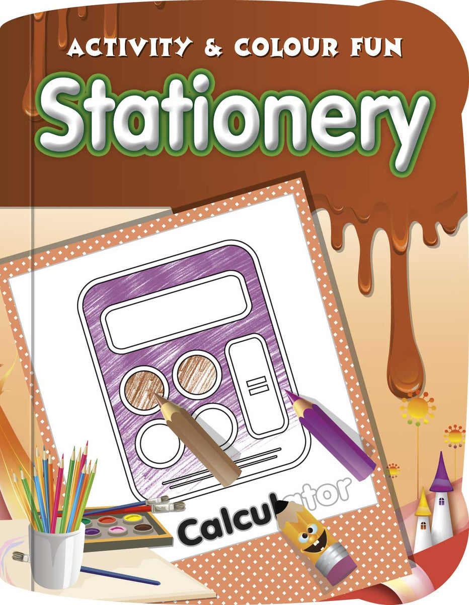 “Stationary” Activitie & Colour Fun Colouring Book (Pocket) – Stationeria