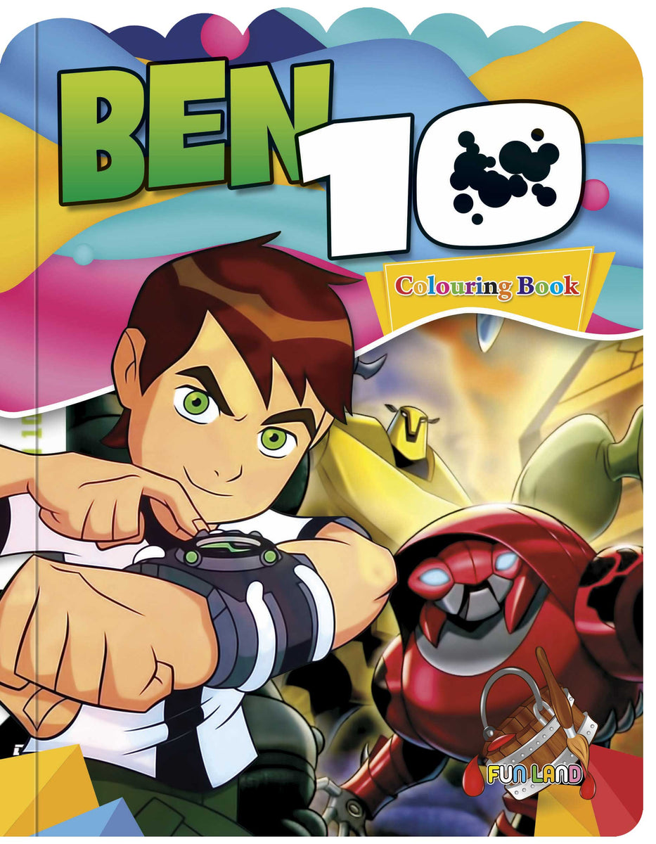 “BEN 10 ” Fun Land Colouring Book – Stationeria