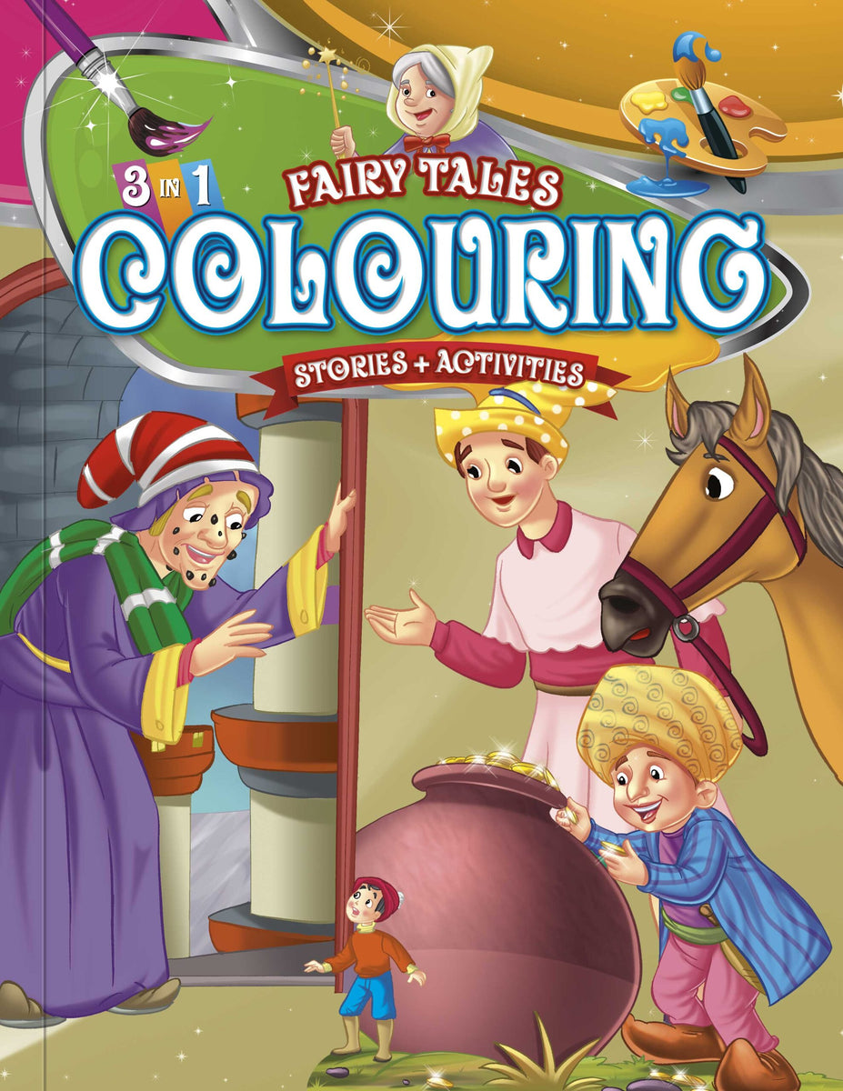 3 in 1 Fairy Tale Colouring Book – 15 – Stationeria