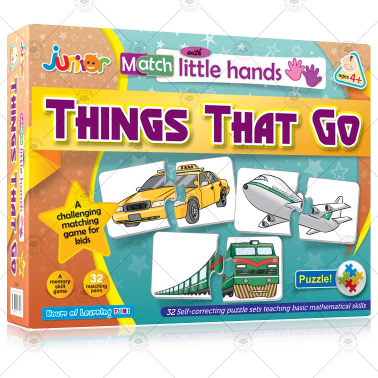 Things That Go – Match with Little Hands – Stationeria