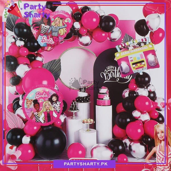 55pcs Barbie Theme Balloon Garland For Barbie Theme Party Event Decora ...