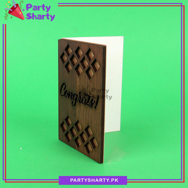 Congrats! Wooden Gift Tags Card For Gift Tagging and Packing – Stationeria