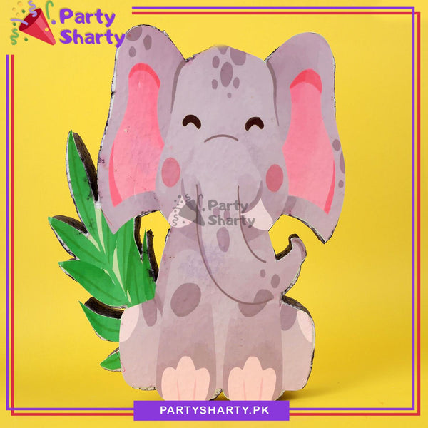 Cute Elephant Character Thermocol Standee For Jungle / Safari Theme Ba ...