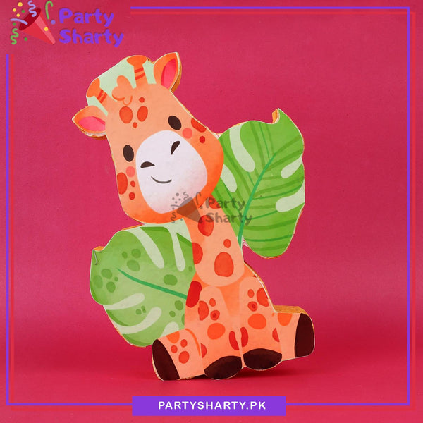 Cute Giraffe Character Thermocol Standee For Jungle / Safari Theme Bas ...