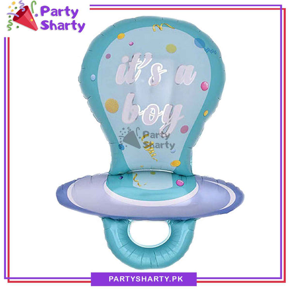 Stylish Its a Boy / Girl Pacifier Shaped Foil Balloon For Baby Shower ...