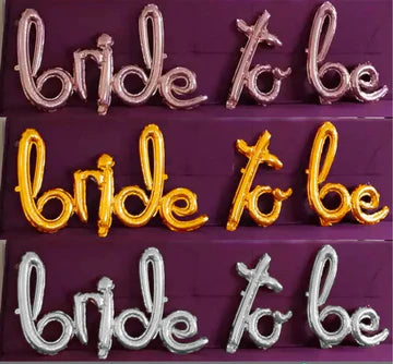 Bride to Be Foil Scripted Balloon Banner for Bridal Shower Party Decor ...