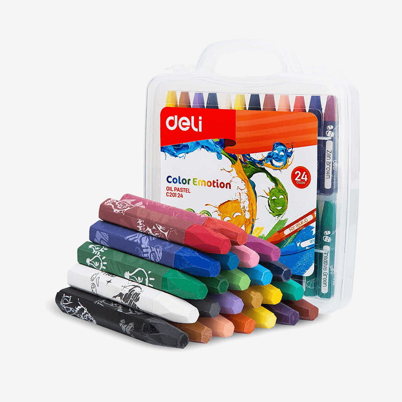 Deli EC20114 Oil Pastel 18 Piece – Stationeria