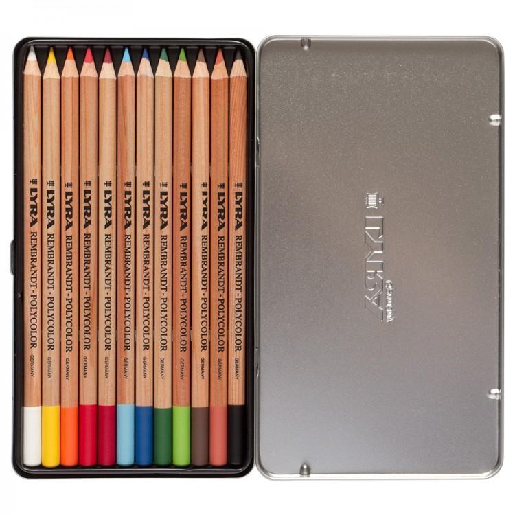LYRA REMBRANDT POLYCOLOR COLOR PENCILS IN METAL BOX – Stationeria