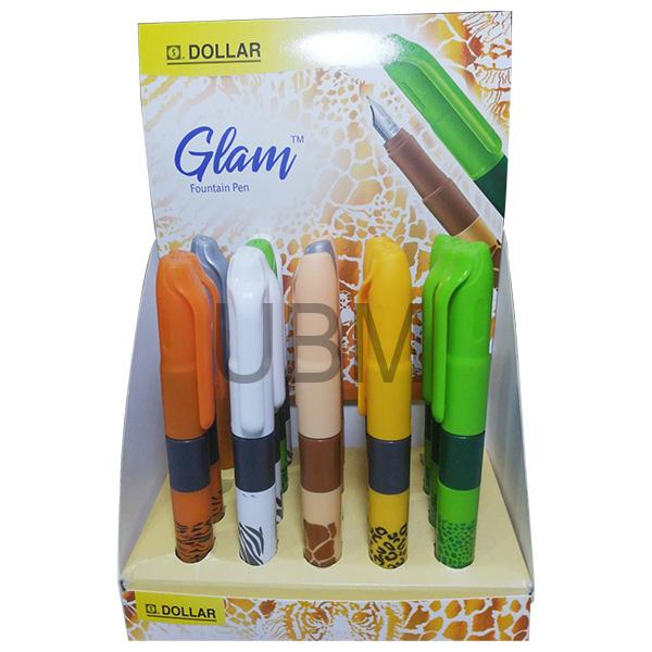 DOLLAR GLAM FOUNTAIN PEN COLORED (10PCS) – Stationeria